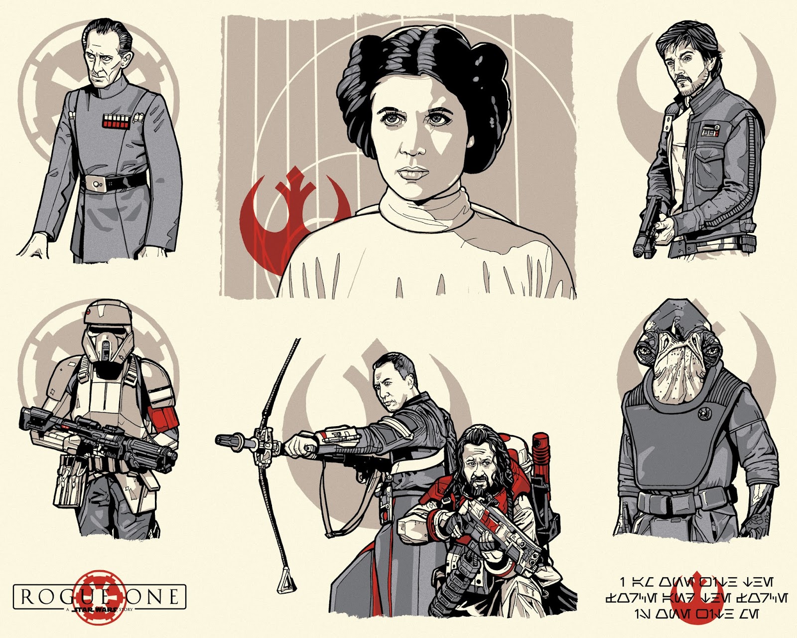 INSIDE THE ROCK POSTER FRAME BLOG: New Flesh Rogue One Handbills Set 2 ...