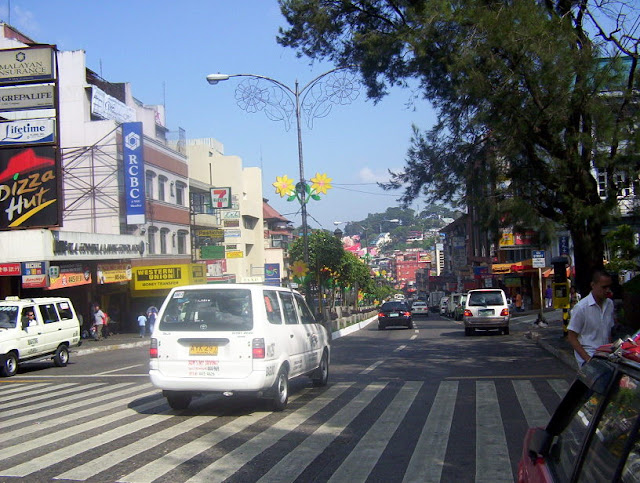 Session Road, one of Baguio's primary roads ~ Baguio City, Philippines