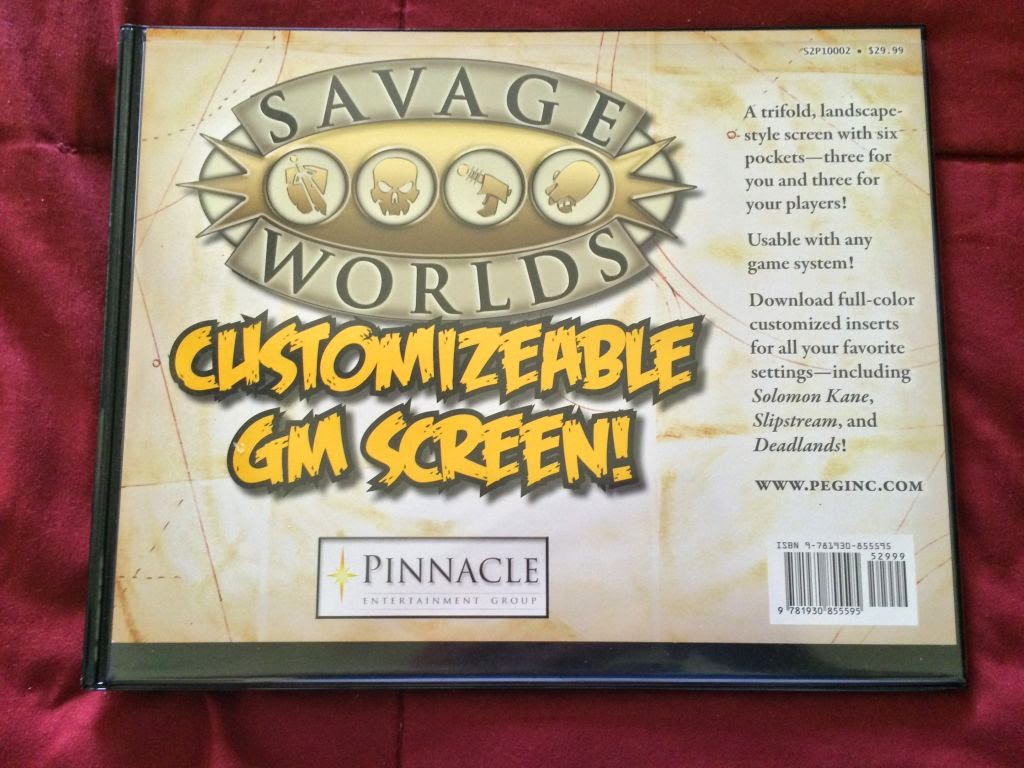 Tower of Zenopus: Gaming Gadgets - The Savage Worlds GM Screen
