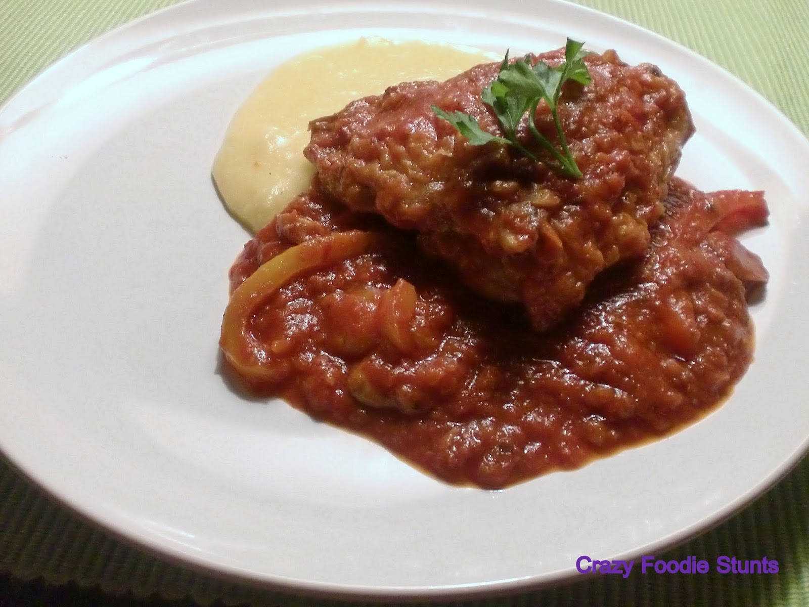 Crazy Foodie Stunts: Pollo alla Cacciatore con Polenta