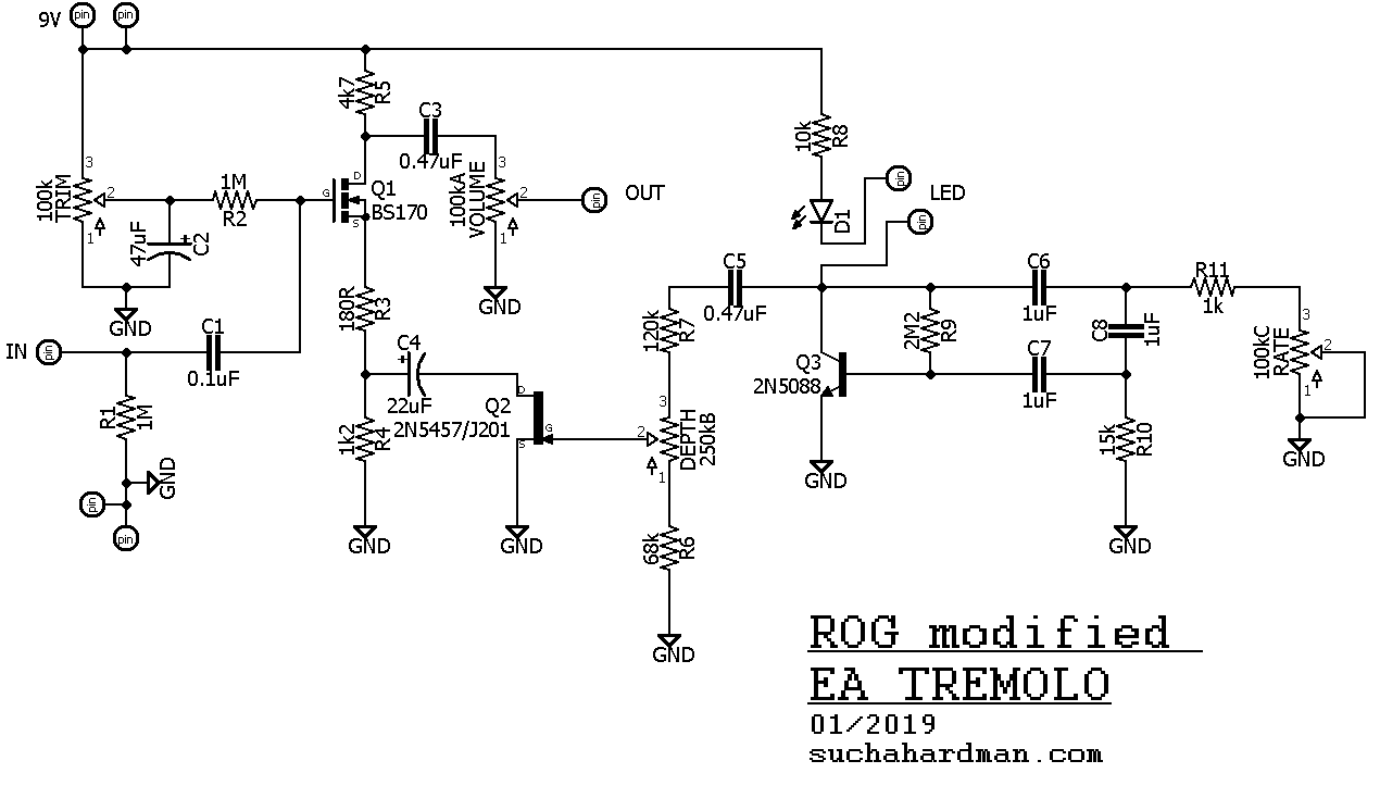 sfx guitar effects: Building A Runoffgroove Modified EA Tremolo
