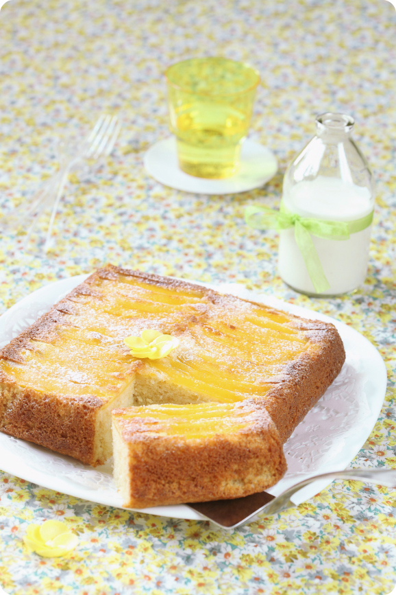 Verdade de sabor: Перевёрнутый манговый пирог / Bolo invertido de manga