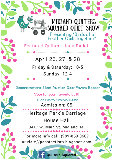 Midland Quilters Squared: Quilt Show page updated for 2019
