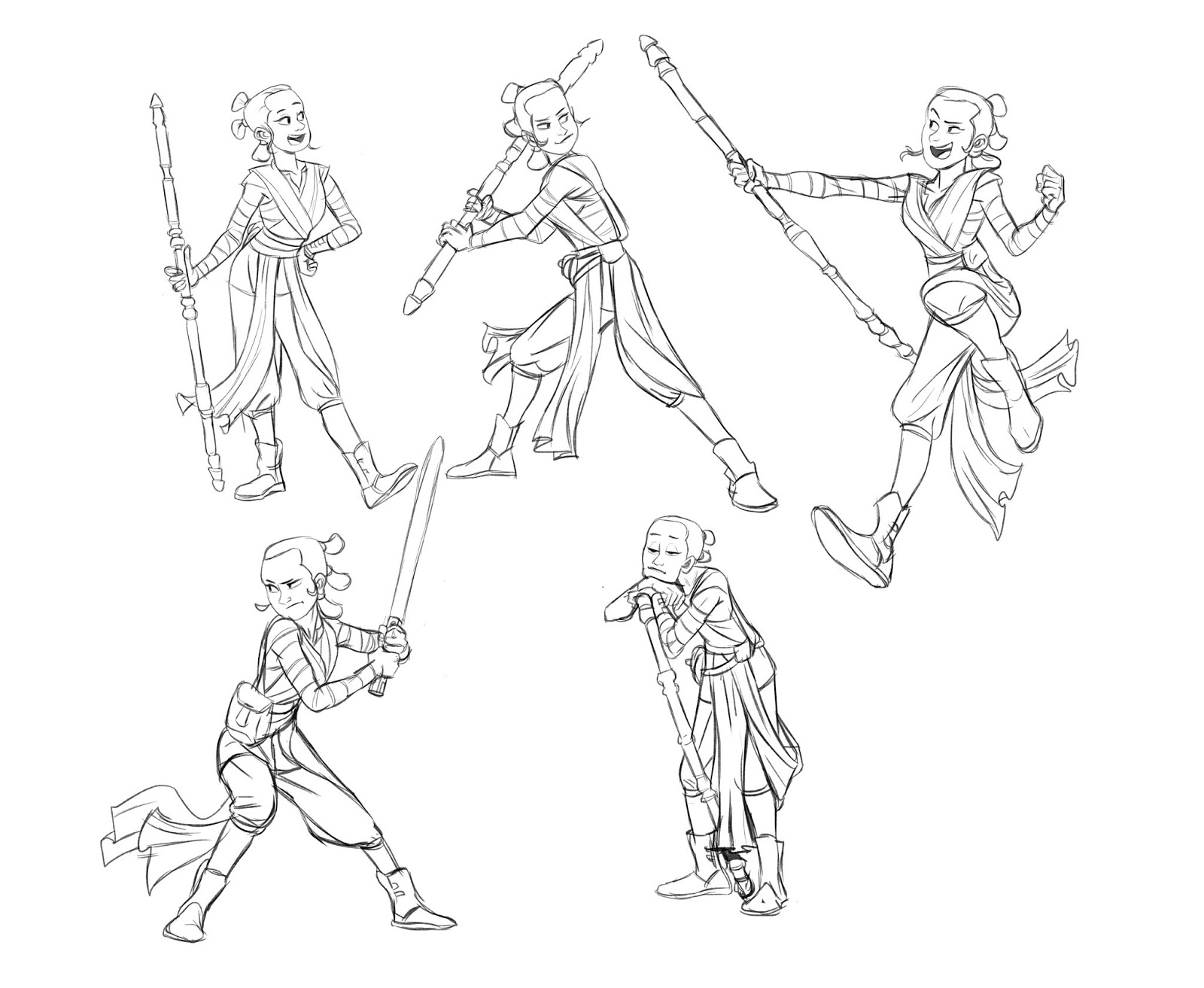 Let's Storyboard: STAR WARS : Rey Poses