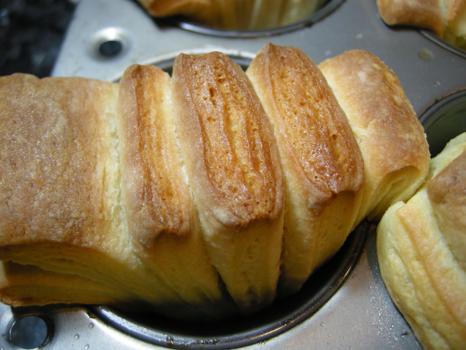 Kitchens Are Monkey Business: Rosie Makes Buttery Fan Rolls.