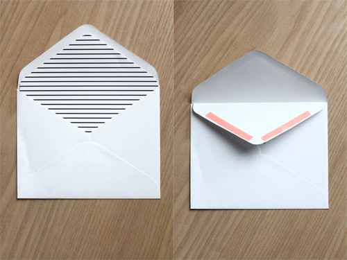swoon studio: Make it: Lined envelopes