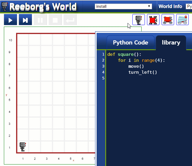 Only Python: Reeborg's answer to pip