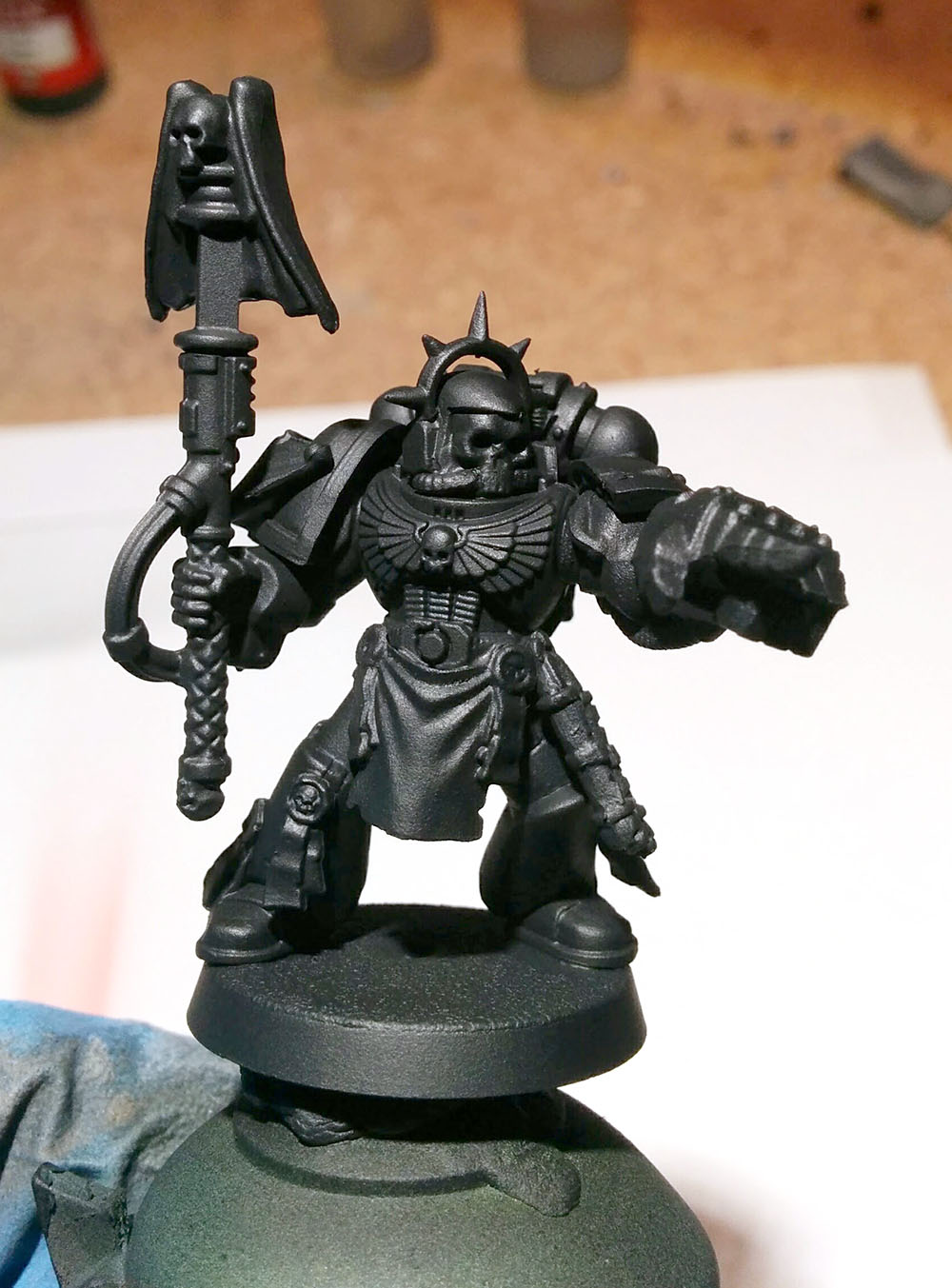 The Hammer of Wrath: WIP: Kitbashed Space Marine Chaplain