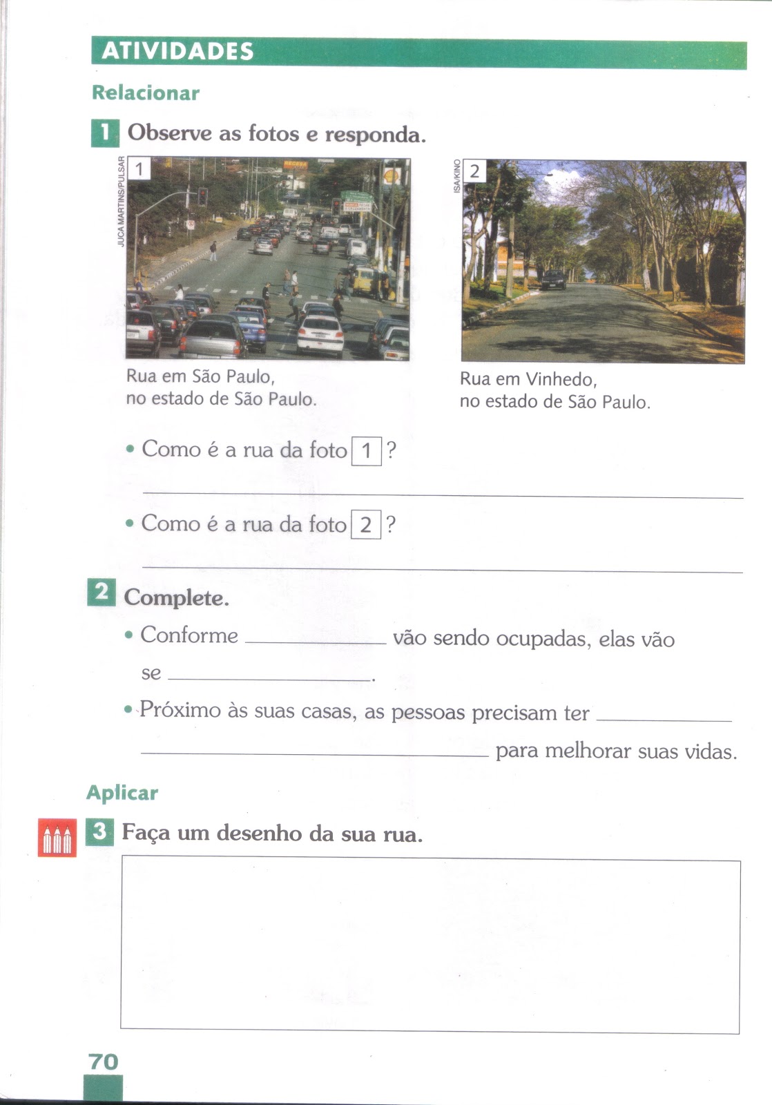 BLOG PROFESSOR ZEZINHO: Atividades sobre a rua, os profissionais que ...