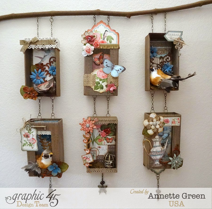 Annette's Creative Journey: Botanical Tea Wall Hanging