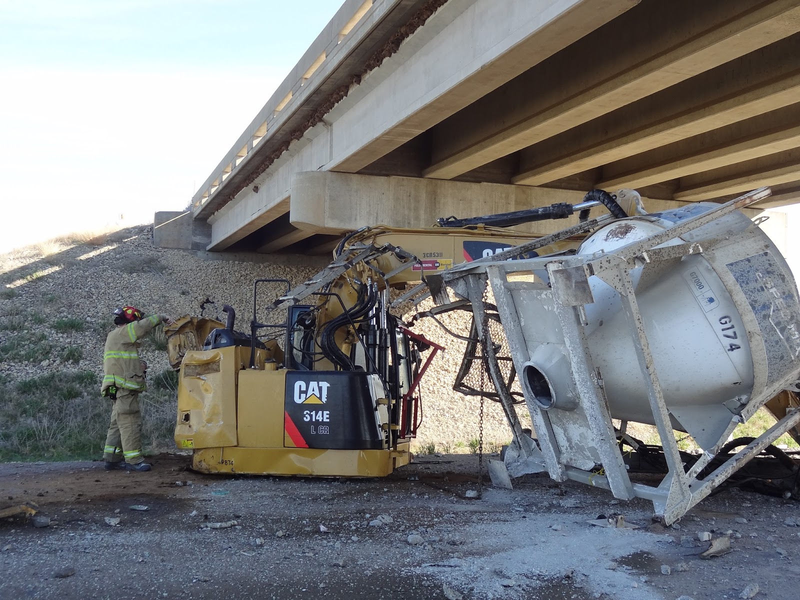Kansas Transportation: Work Zone Wednesday: Excavator vs. Bridge