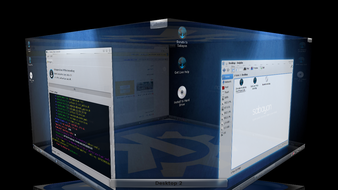 Das U-Blog by Prashanth: Review: Sabayon 7 KDE + GNOME + Xfce