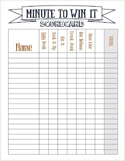 Primary Activity Ideas: Thanksgiving Minute To Win It