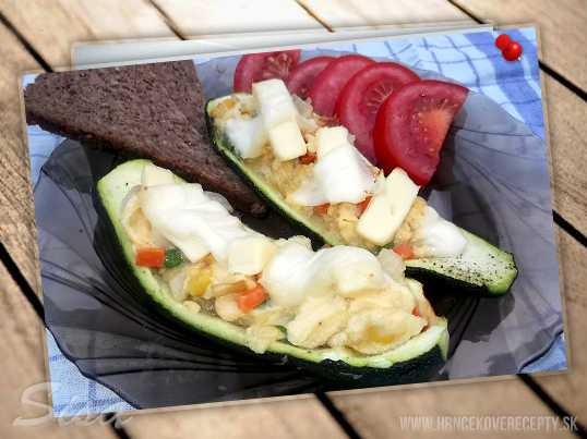 Pečená cuketa plnená praženicou. | Hrnčekové recepty