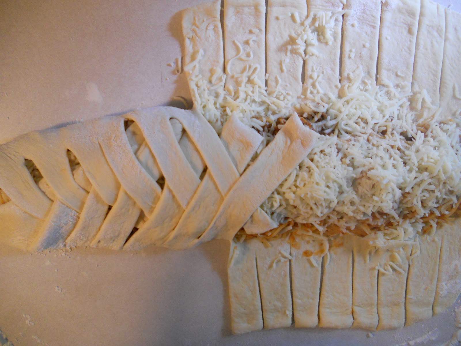 Dots & Daisies: Braided Spaghetti Bread