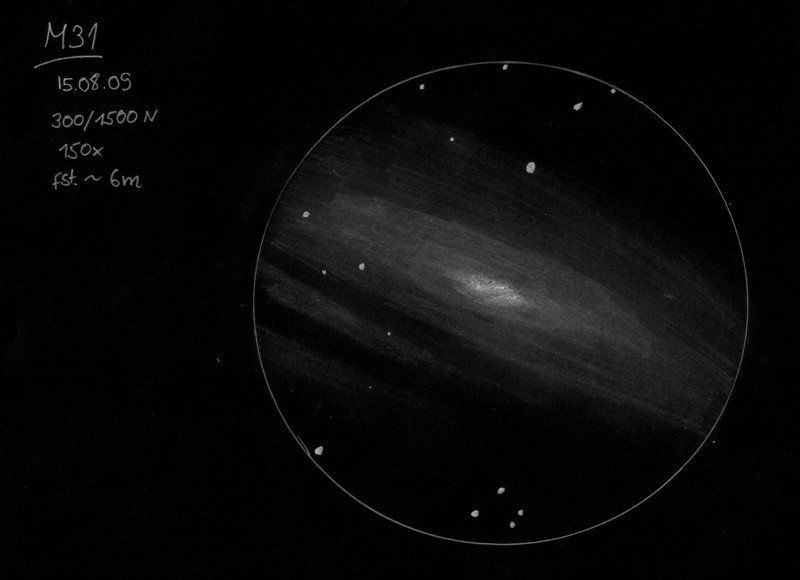 Taunus-Astronomie: Zeichnungen - Galaxien
