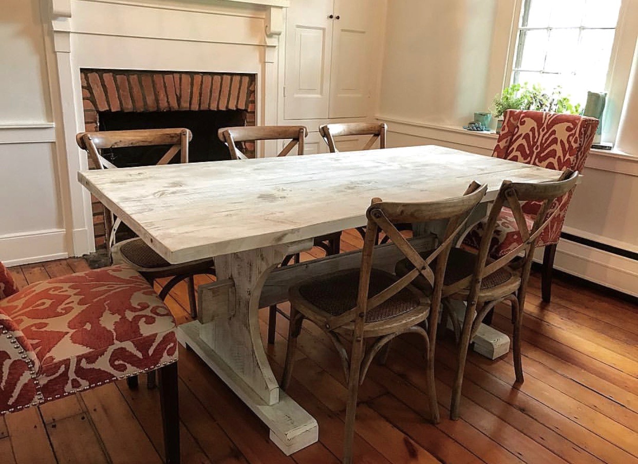 from Gardners 2 Bergers: Reclaimed Gray Farmhouse Table