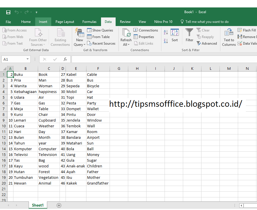 Tips MS Office: Konversi Document Word ke Excel Worksheet
