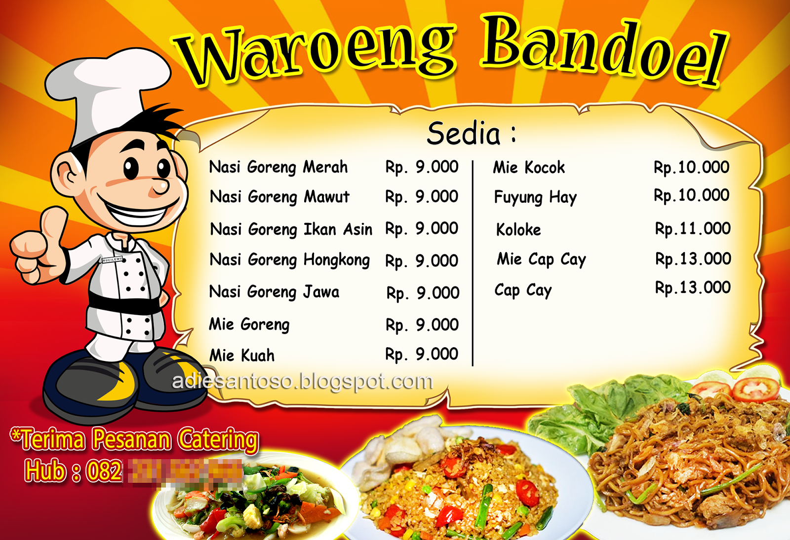 Adiesantoso: Banner Rombong Nasi Goreng