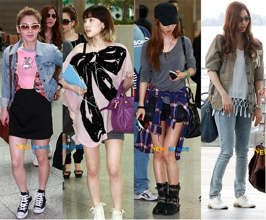 Chic and Blessed: [ Stars' Style ] SNSD airport fashion