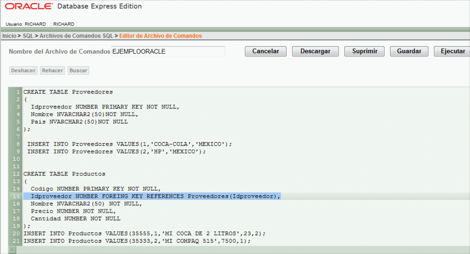 Soluciones Informáticas en desarrollo...: Crear tablas y llaves ...