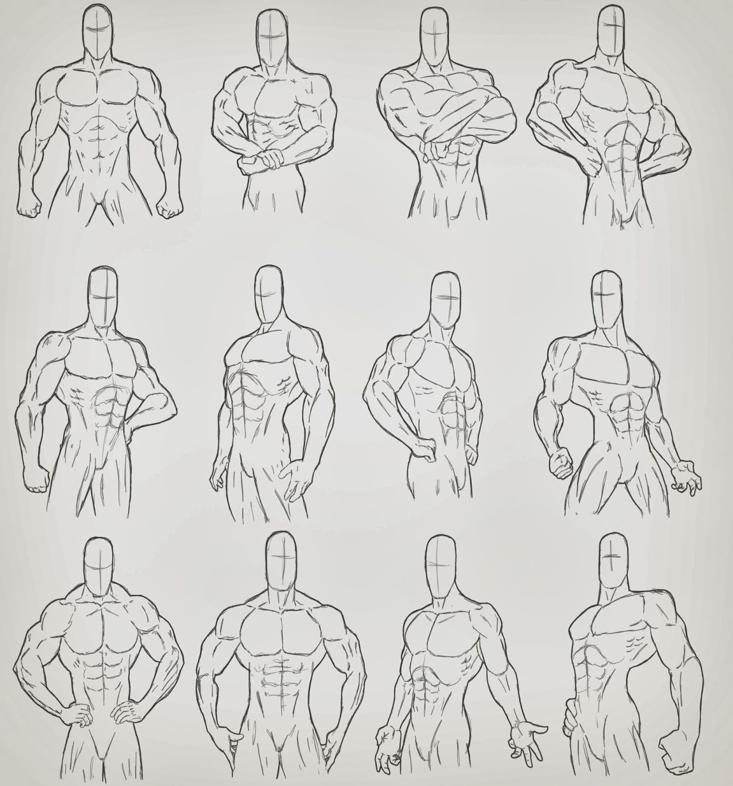Concept Art Reference: Male Body Reference