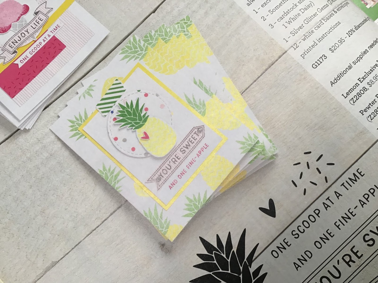 My Little Stamping Blog: Pineapple Themed Cards