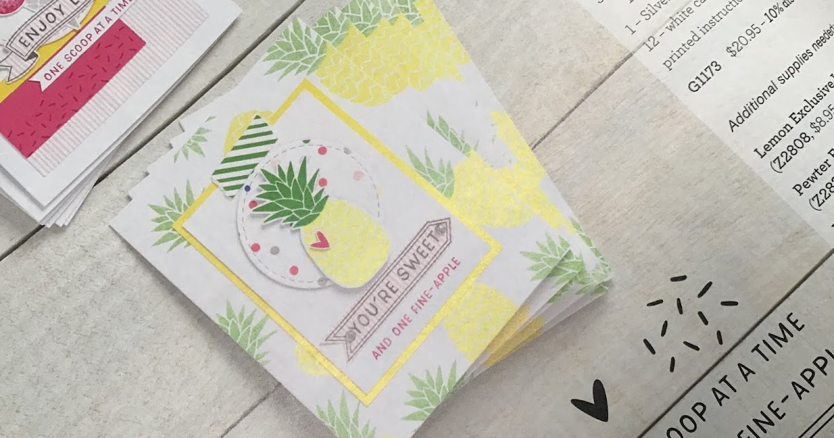 My Little Stamping Blog: Pineapple Themed Cards