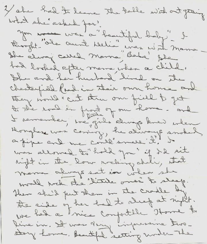 Bethune Ancestors: Margaret Letter To Mary July 7, 1984