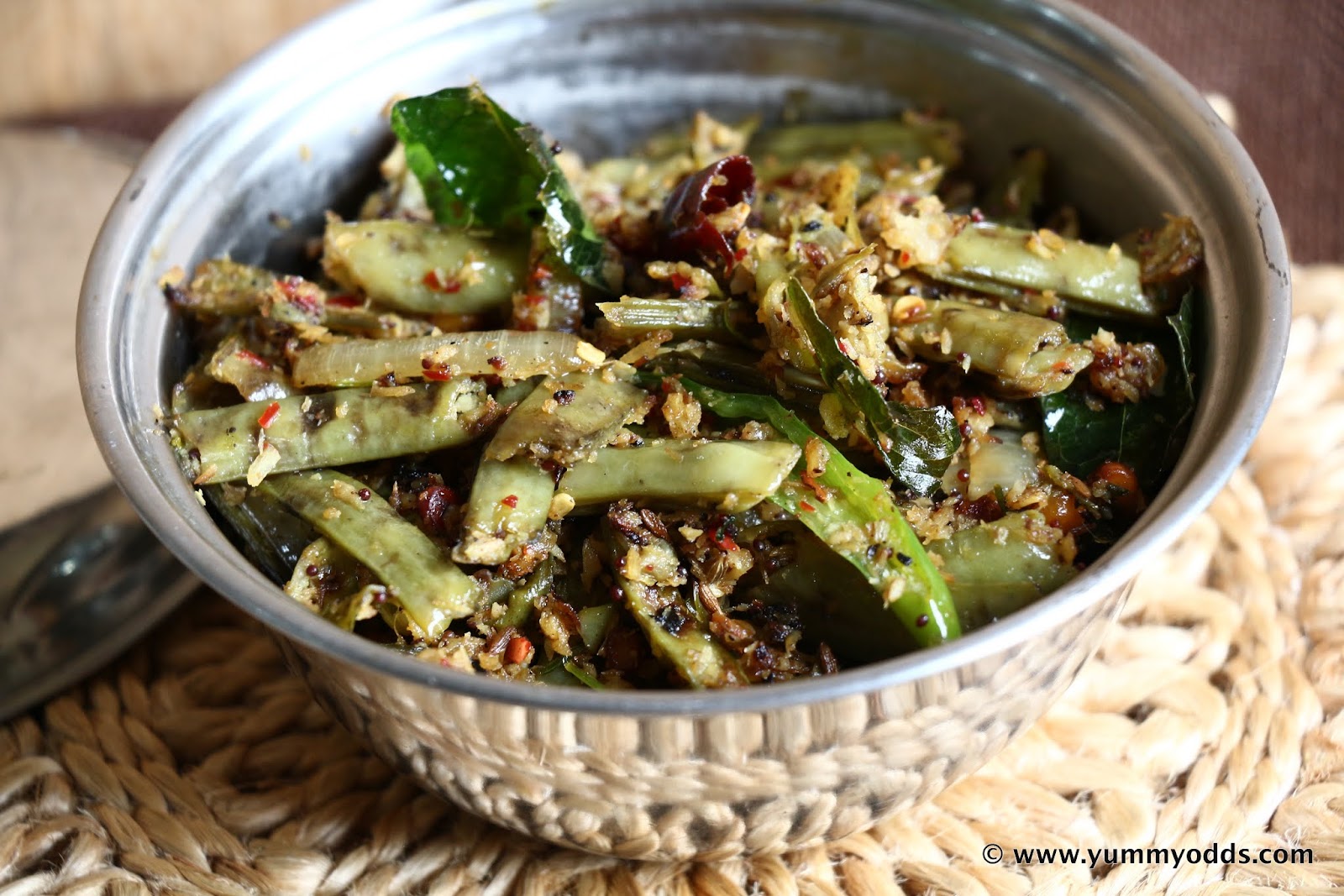 Yum! Yum! Yum!: Goru Chikkudu Vepudu ~ Guvar Beans Stir Fry