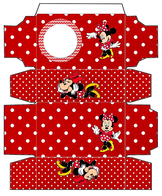 Minnie in Red and Polka Dots: Free Printable Boxes. - Oh My Fiesta! in ...