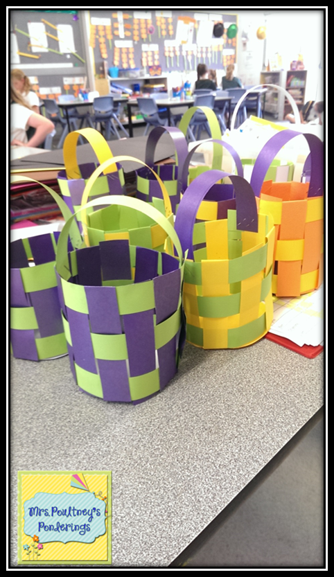 Classroom Ponderings: Woven Easter Baskets