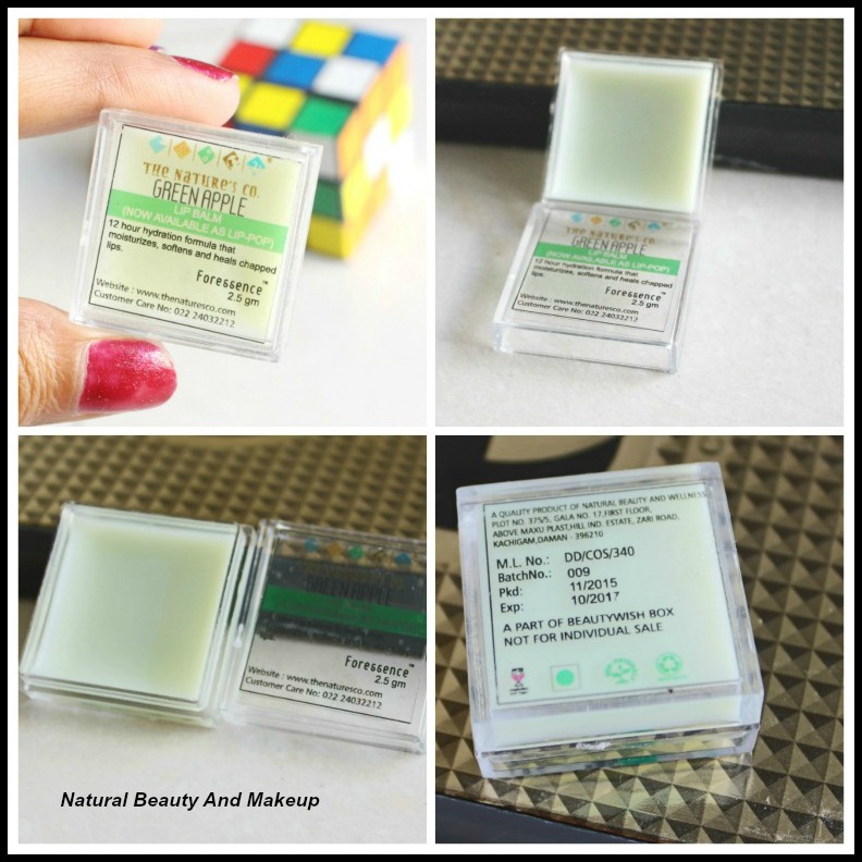 Natural Beauty And Makeup : The Nature’s Co – Green Apple Lip balm ...