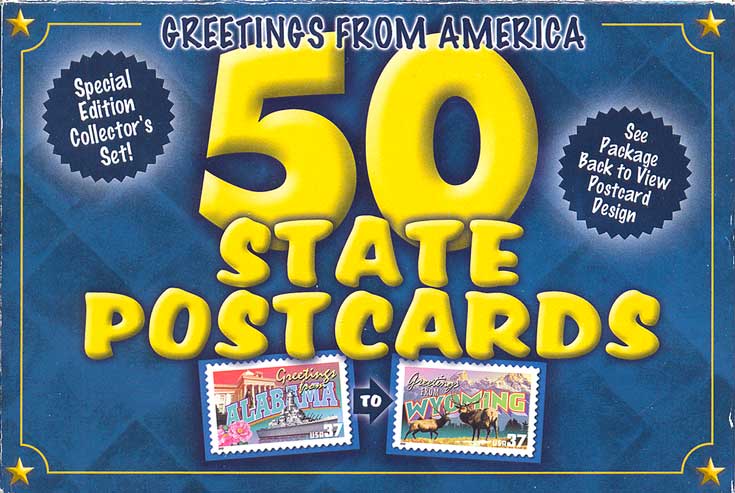 POSTCARDY: the postcard explorer: Greetings From America Stamps - 50 ...
