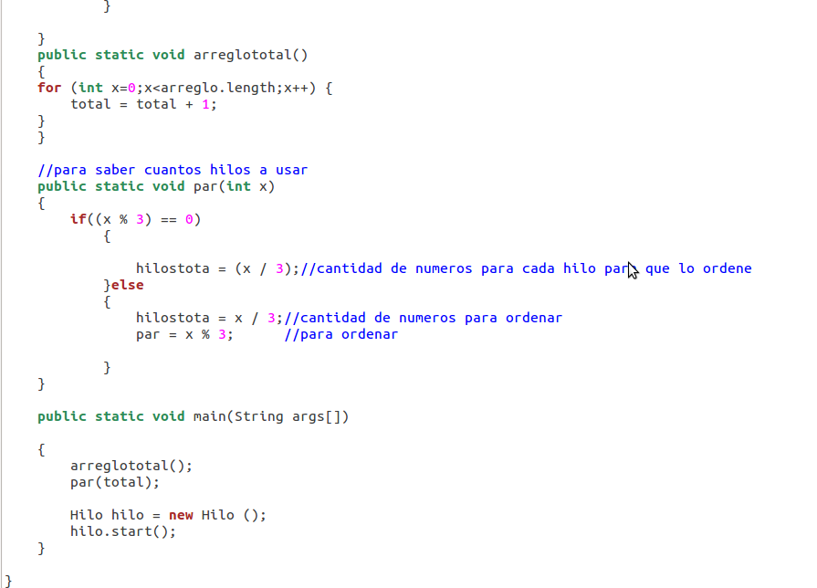 Sistemas distribuidos y paralelos: Hilos java