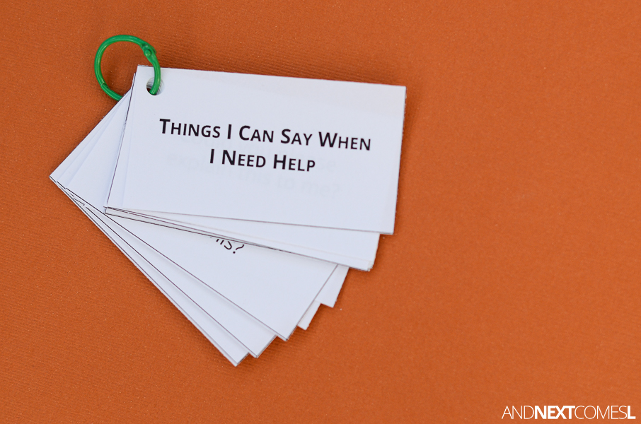 Free Printable Asking for Help Social Scripts for Kids | And Next Comes ...