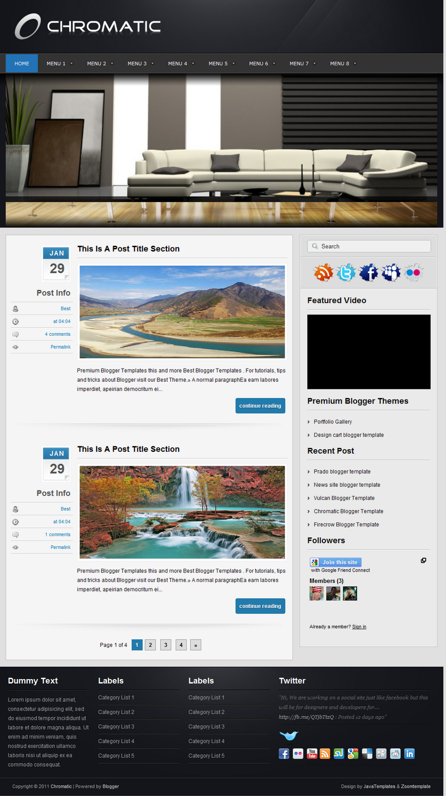Top Ten Best Blogger Themes (Free) 2011 - I Cups