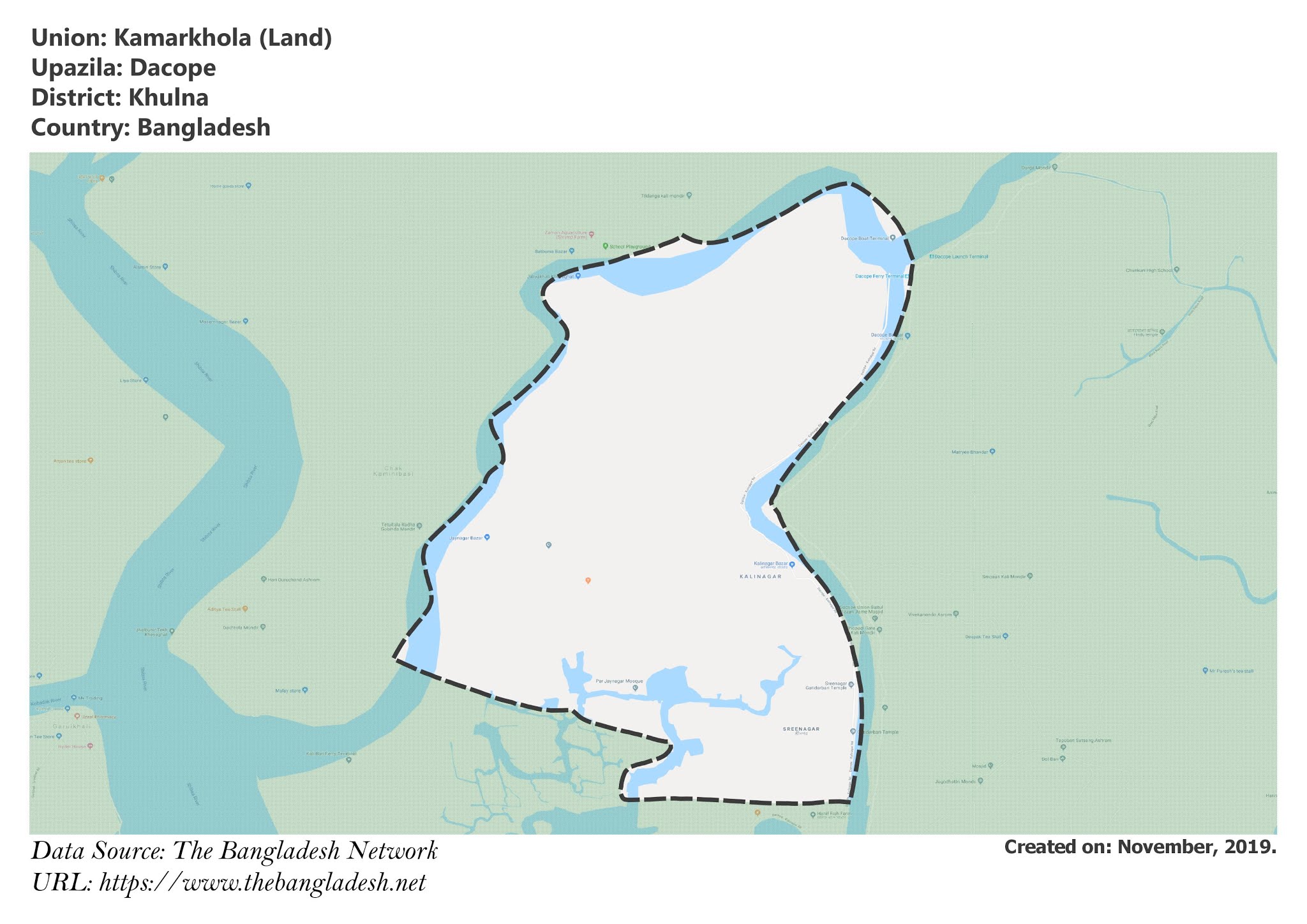 Kamarkhola Union, Khulna