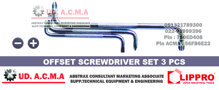 OFFSET SCREWDRIVER SET 3 PCS LIPPRO ~ Abstrax Consultant Marketing ...