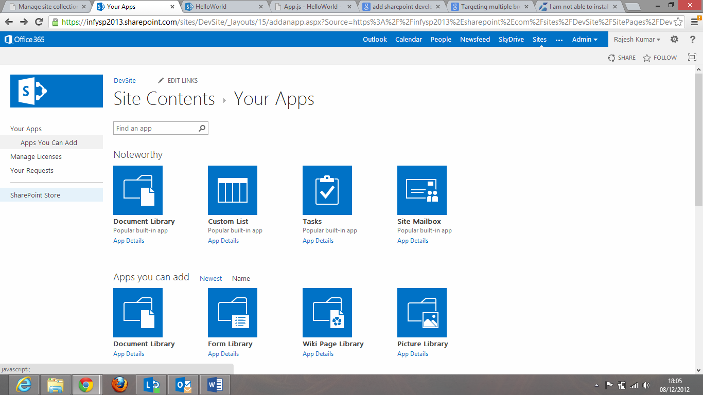 SharePoint4All: Write SharePoint App on Office 365