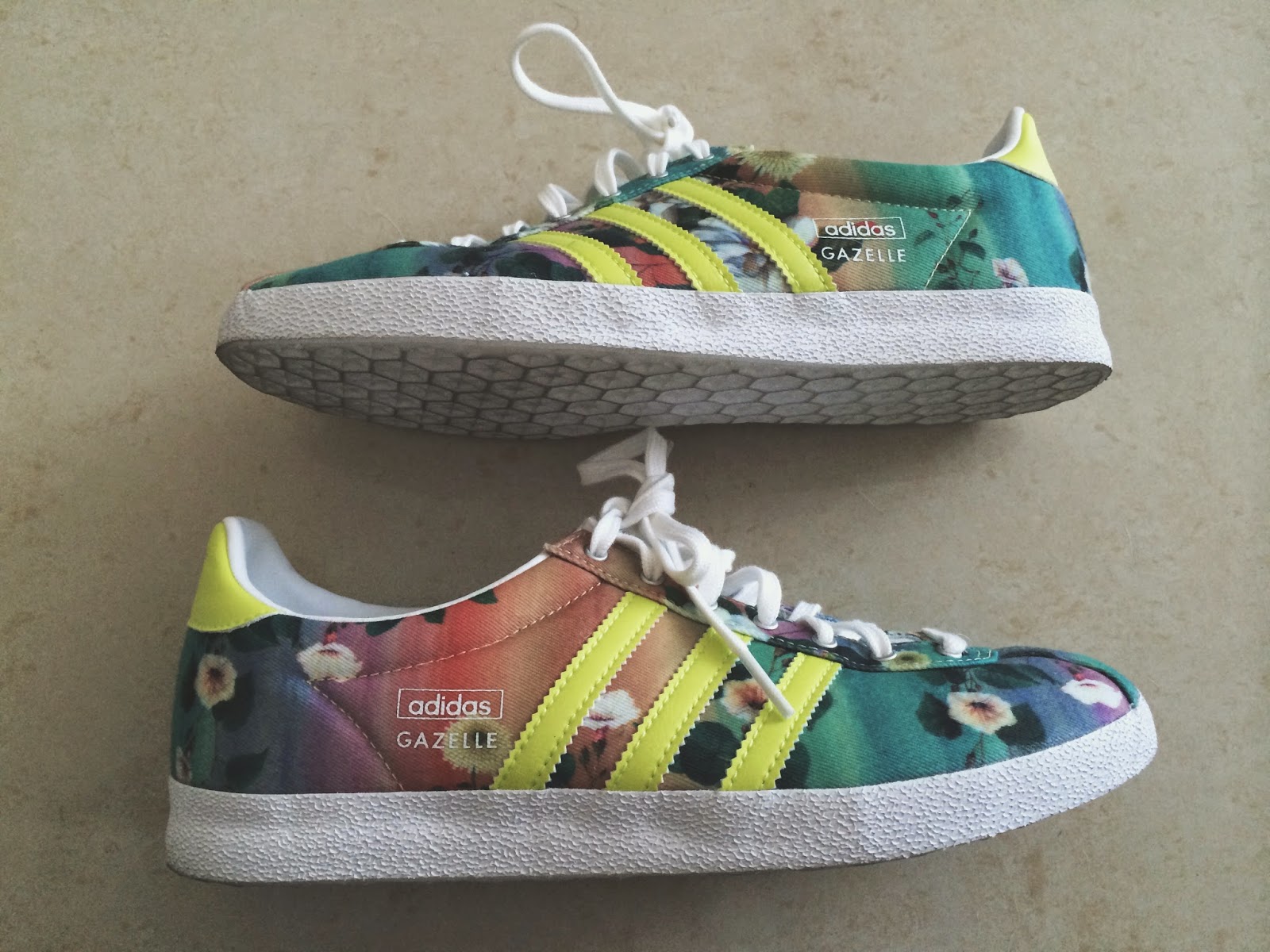 Love & Life in...: Flower Power: Adidas Originals x Farm Gazelle Trainers