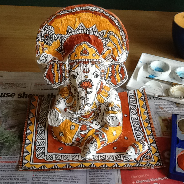 Easel and Bytes: How to make a paper Ganesha