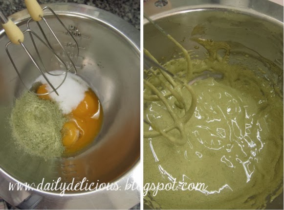 dailydelicious thai: Soft Green tea Roll with White chocolate cream filling