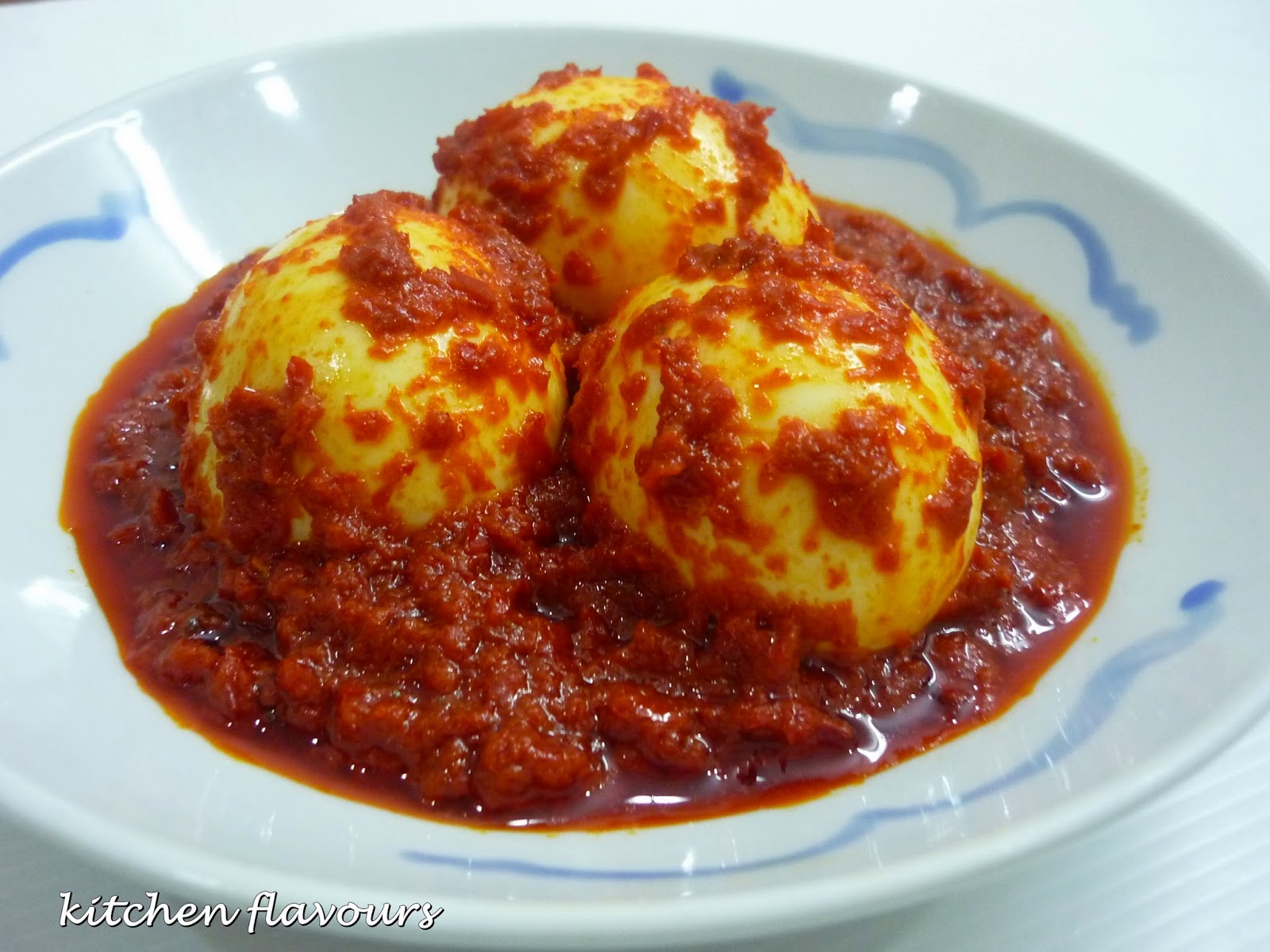 kitchen flavours: Sambal Telur (Egg Sambal)