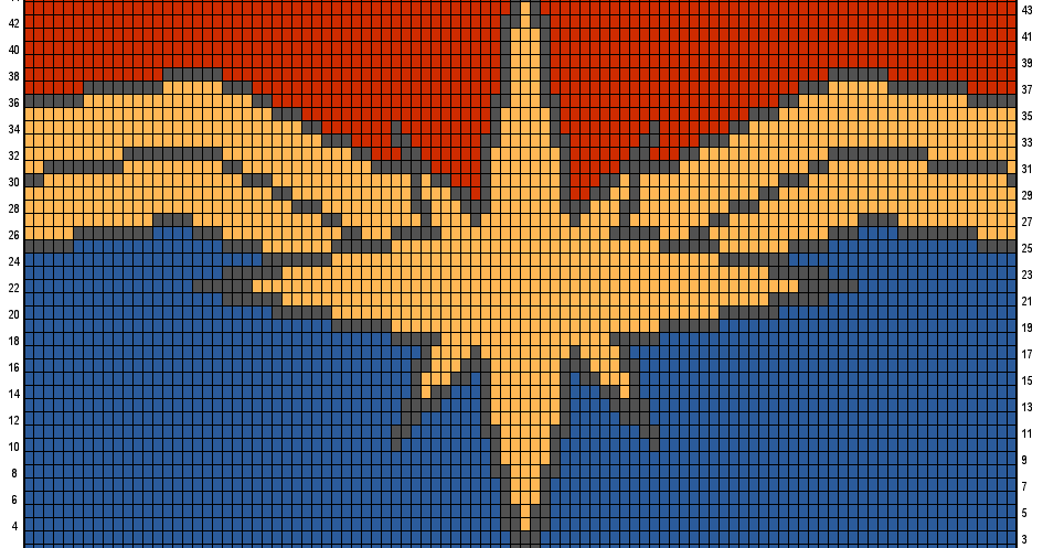 Captain Marvel - Colorwork Chart