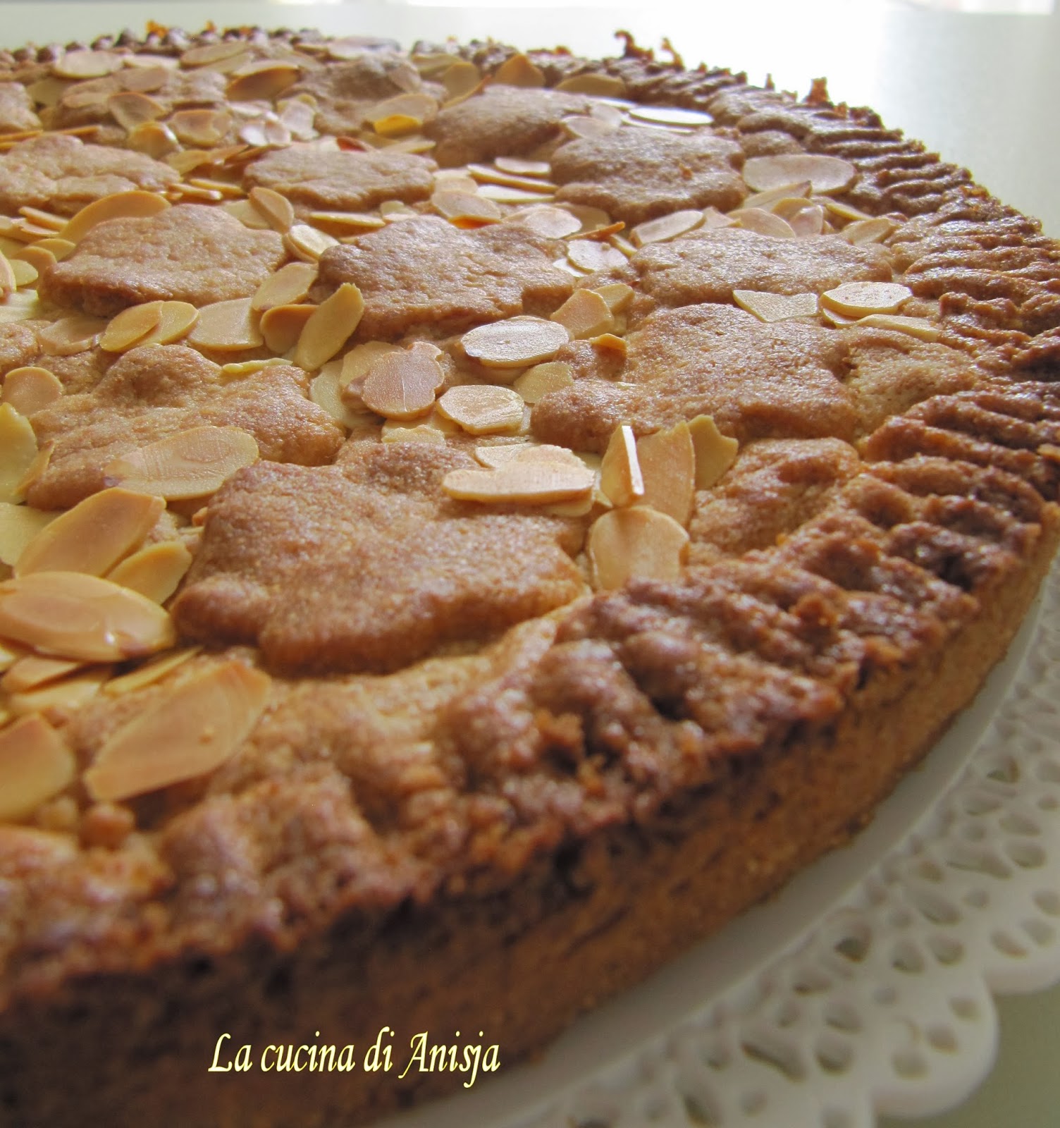 La cucina di Anisja: Crostata mandorlata al cioccolato e pere