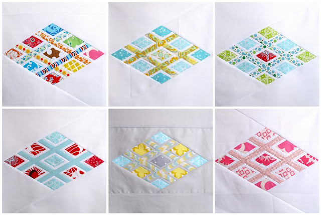 Six White Horses: Diamond Stack Block - Tutorial