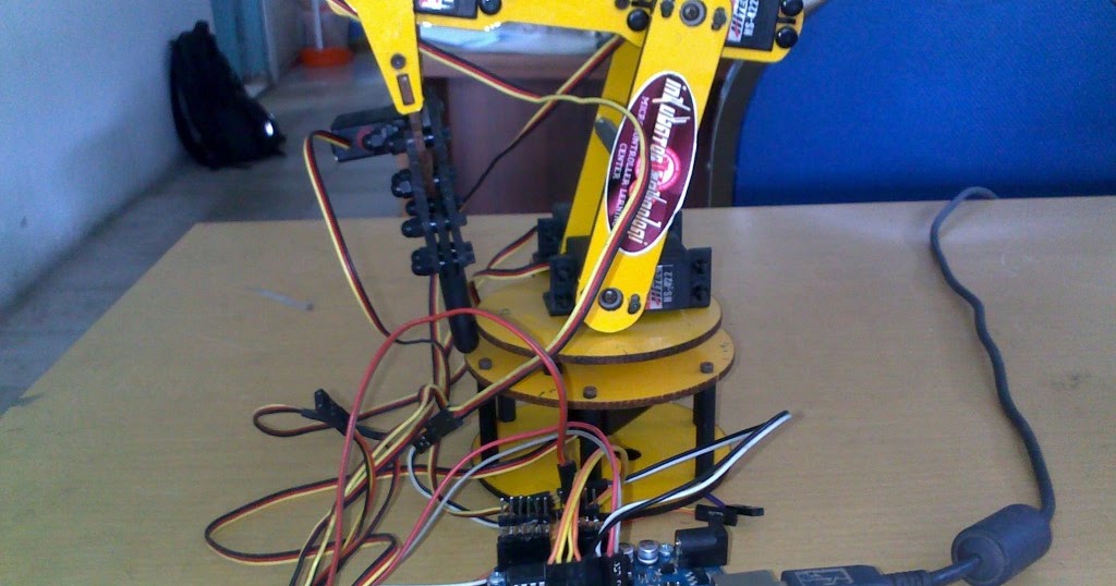 Arm Robot Arduino 6 Servo (Lengan Robot Arduino Uno R3 Dengan 6 Servo ...
