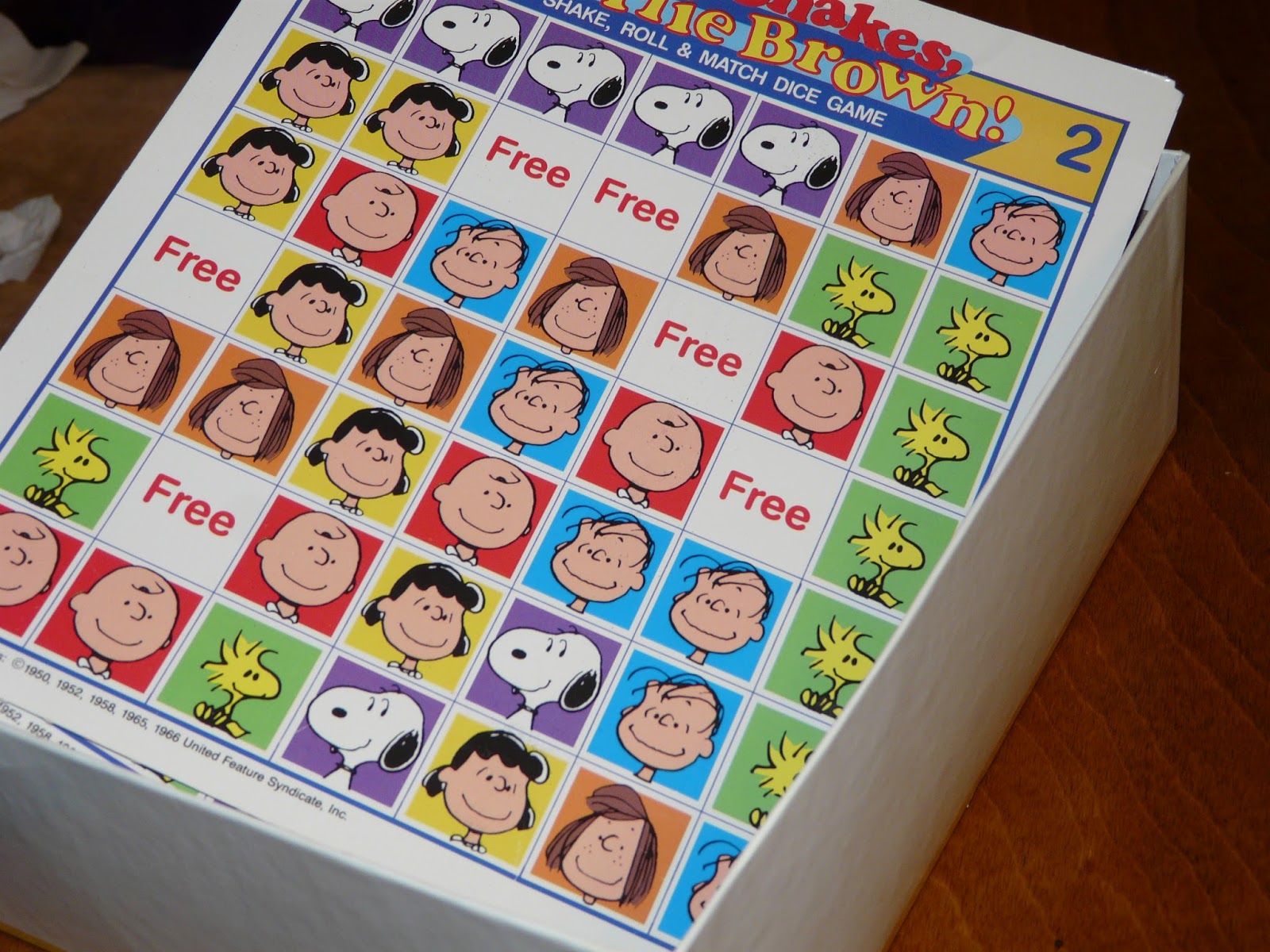 The "Secret" is Gratitude: Snoopy Yahtzee Bingo Combo Facelift