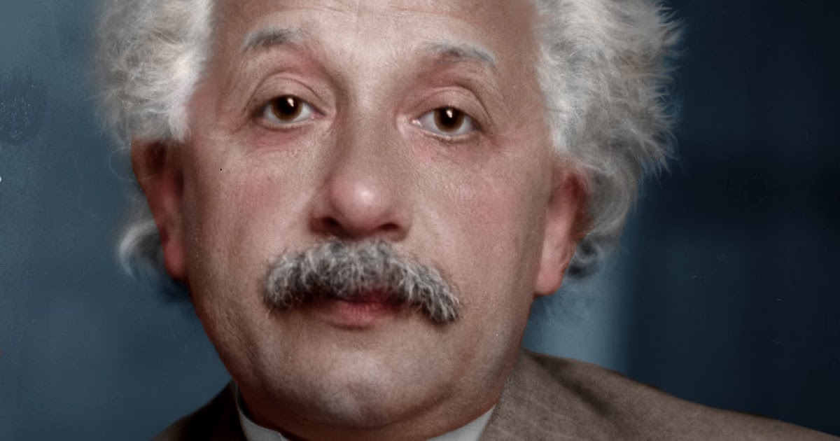 Colors for a Bygone Era: Albert Einstein (1879 - 1955) by Johan Hagemeyer